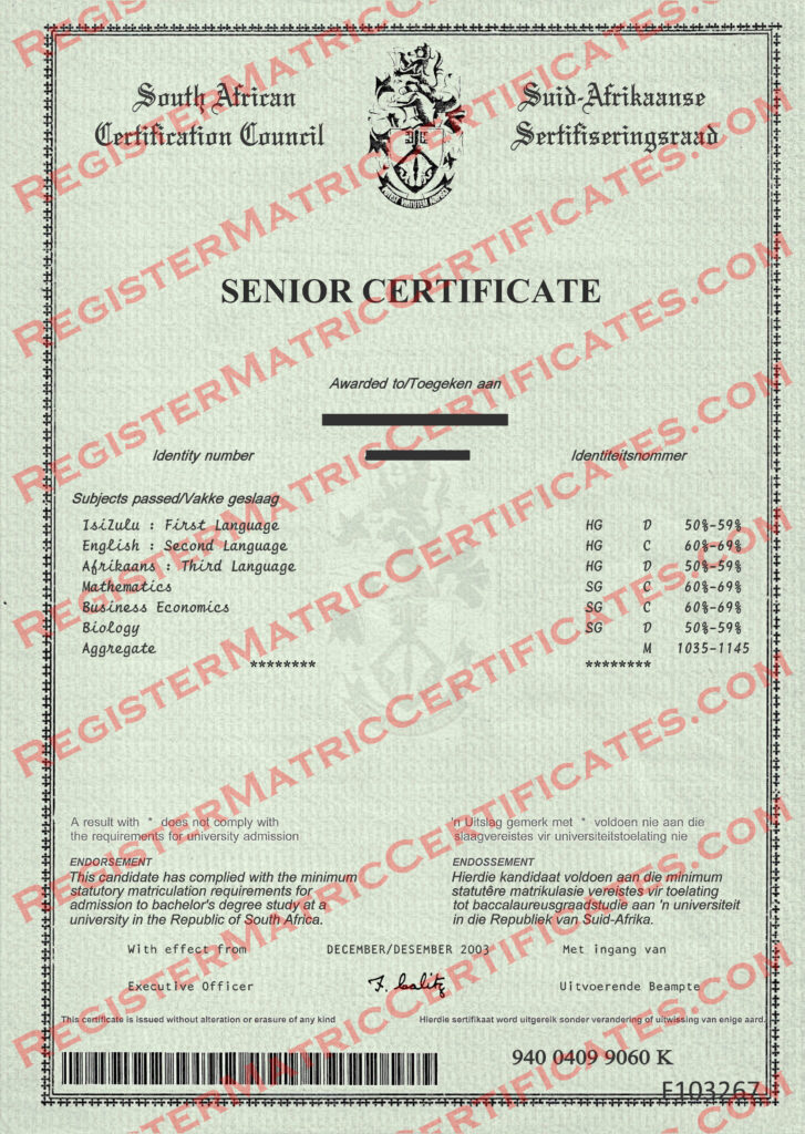 Store - Register Matrics and Certificates