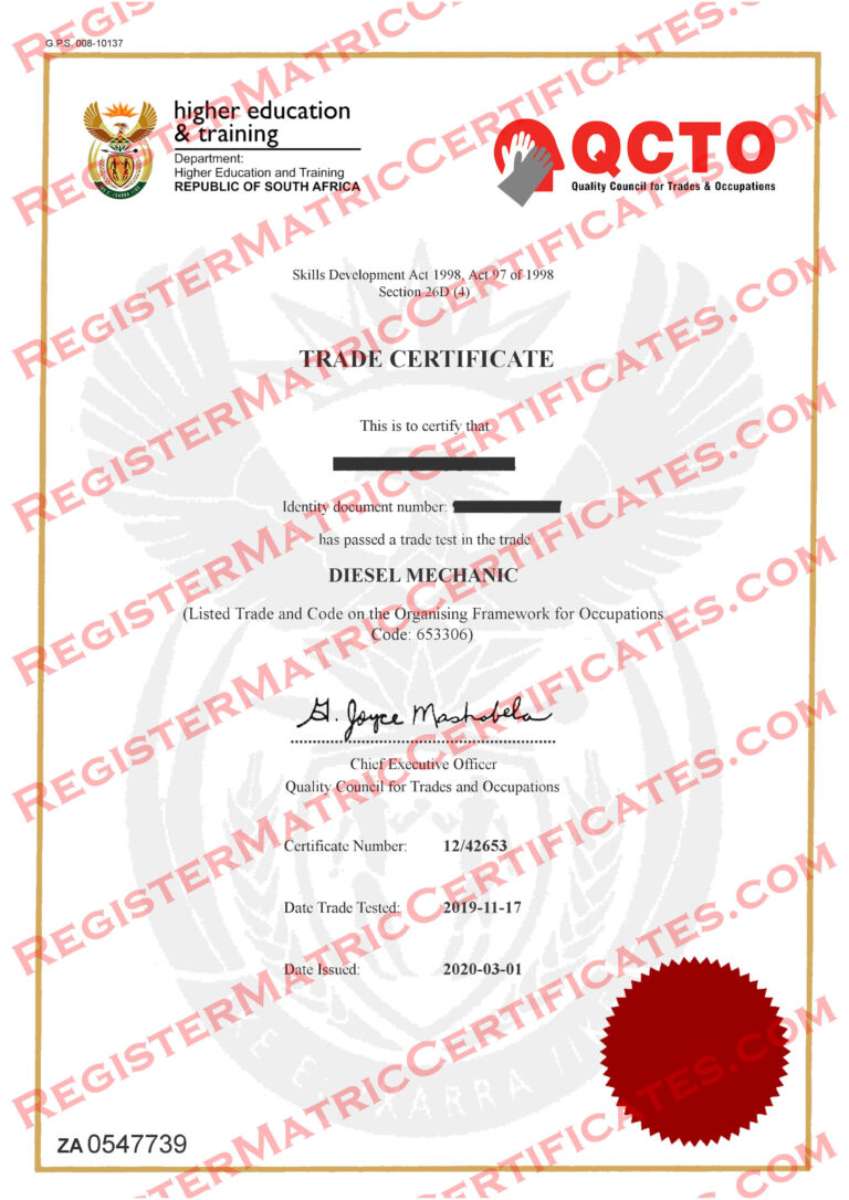 Store - Register Matrics and Certificates